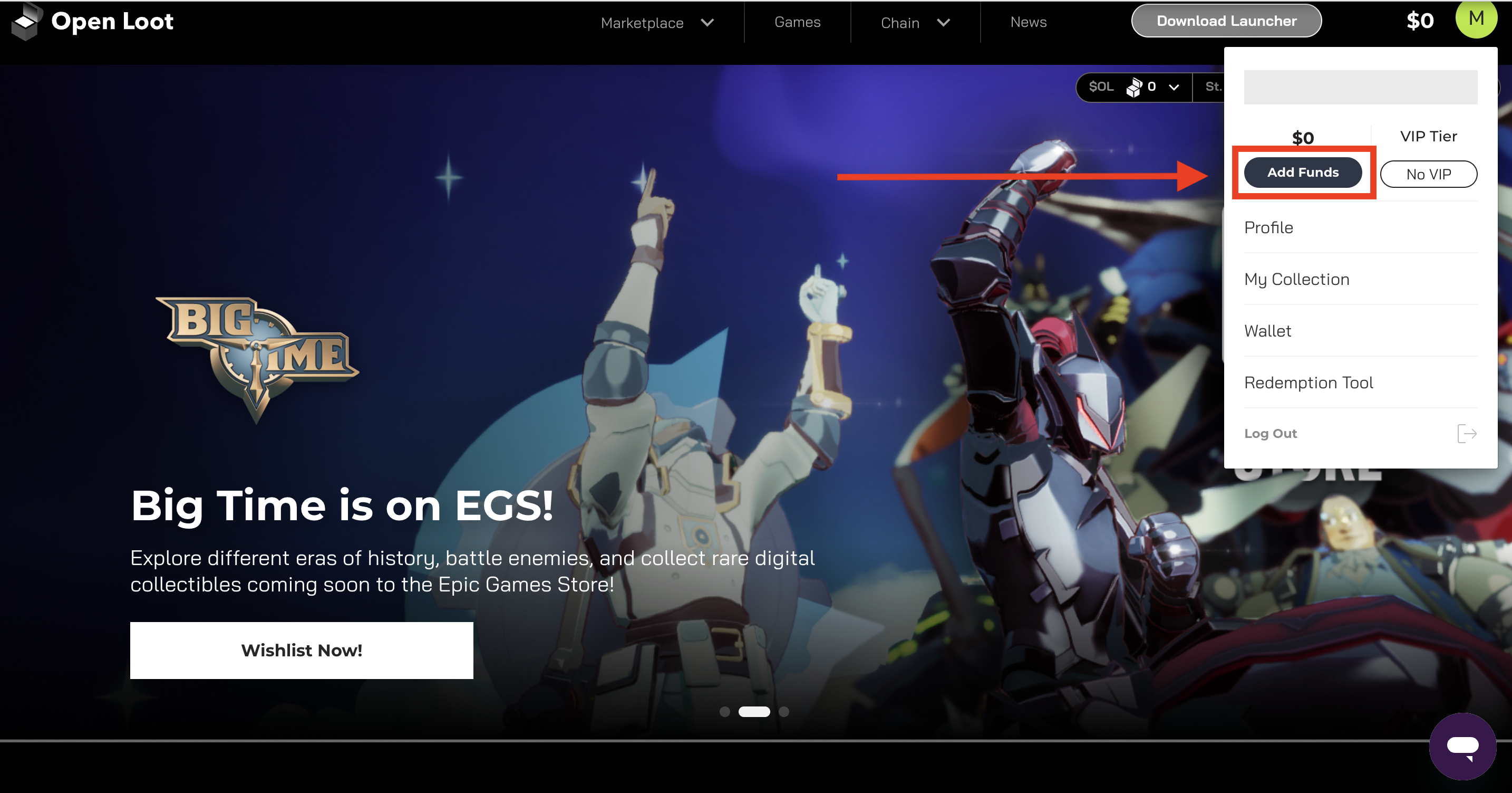 Cómo Añadir Saldo Mediante Depósitos en Cripto – Open Loot